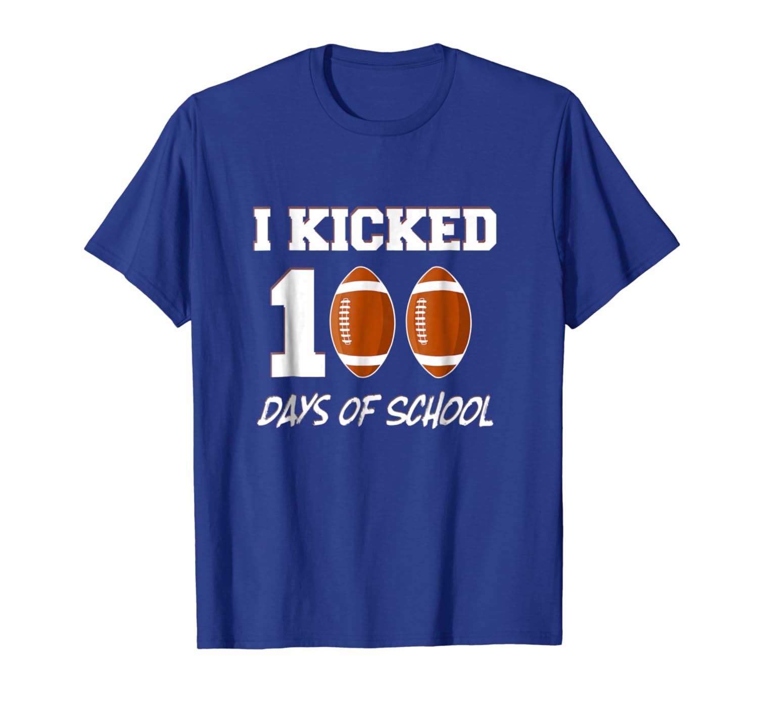 Boy 100th Day Of School Shirt Pun Football Happy 100 Days boy-100th-day-of-school-shirt-pun-football-happy-100-days
